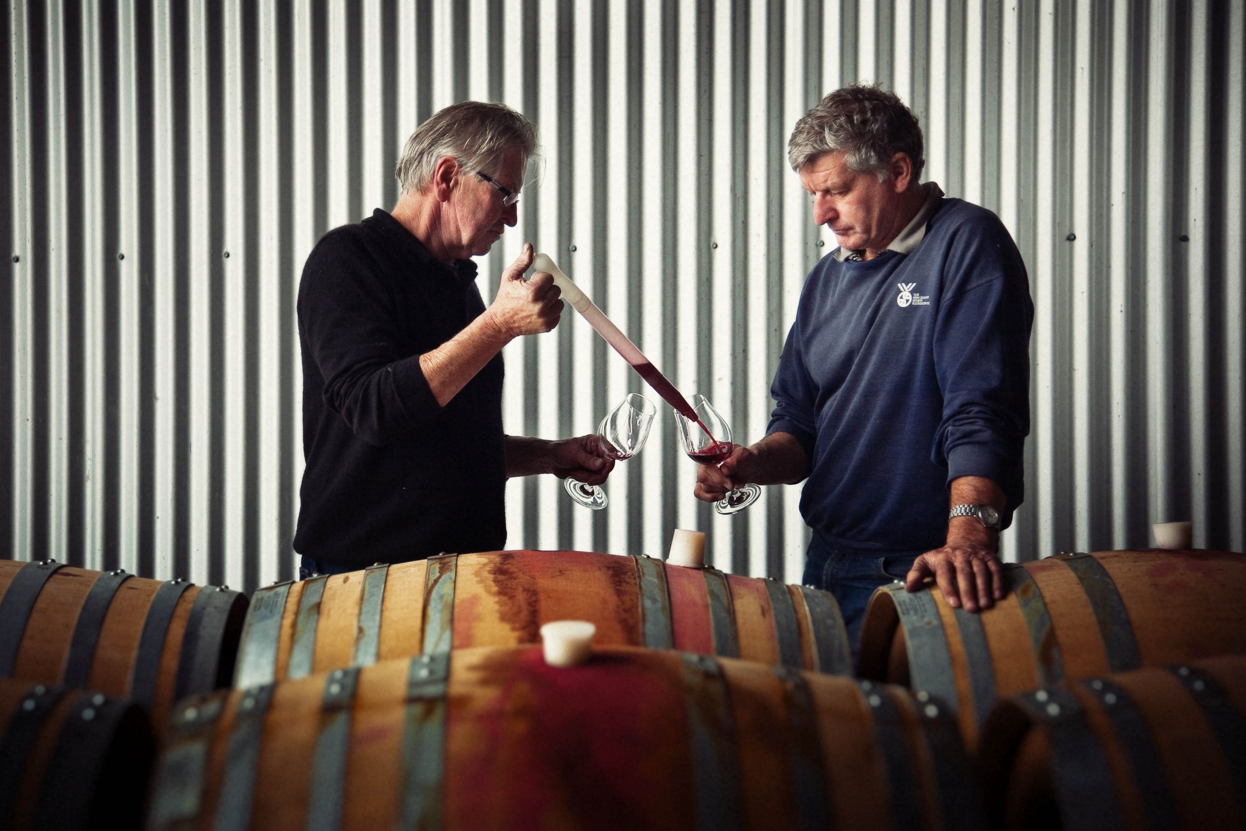 James and Ivan sampling from the barrel – The Real Review